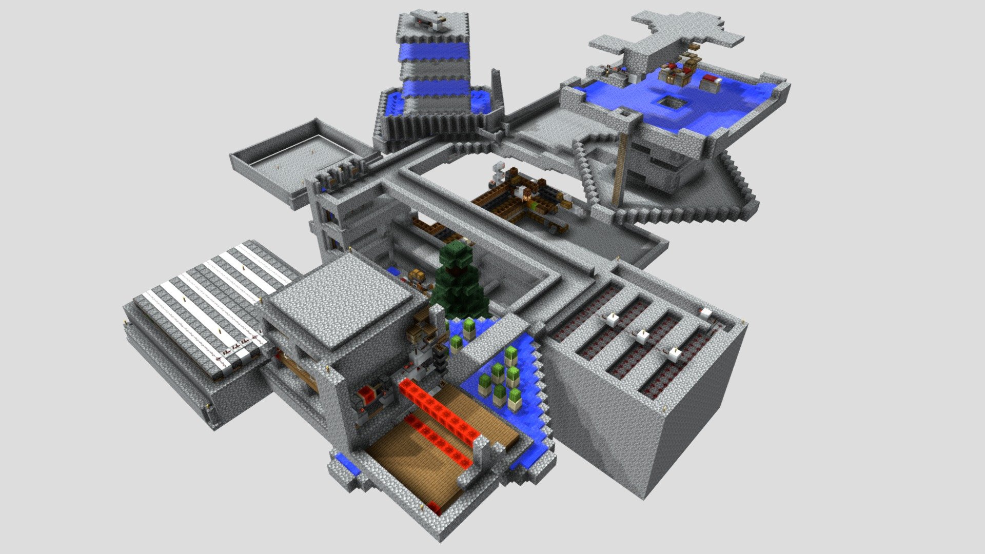 Skyblock Size Test 2 - Central Island - Download Free 3D model by ...