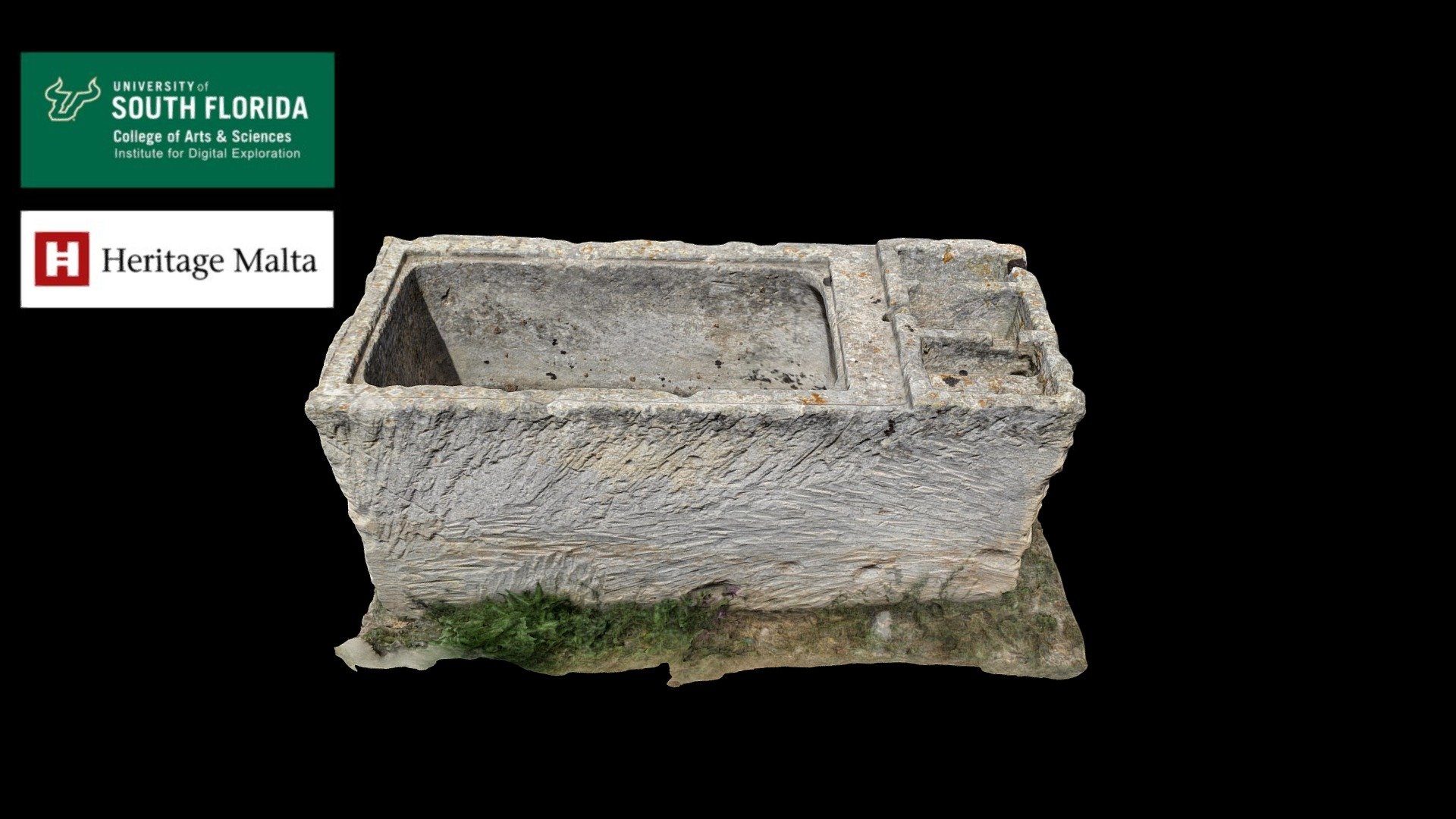 Settling vat or fountain in local stone - 3D model by USF Institute for ...