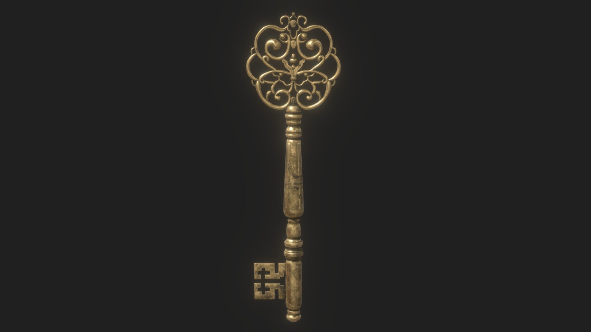 Old Key - 3D model by Zambur [0a80923] - Sketchfab