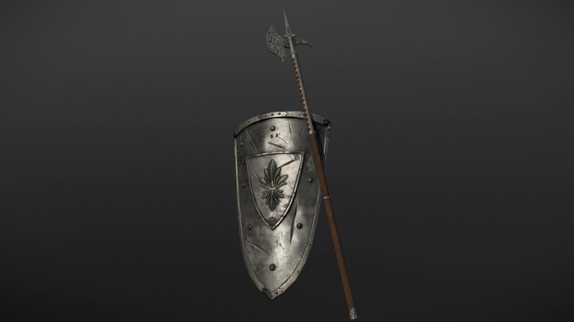 Weapon and Shield - 3D model by Dennis Bölke (@dennis.boelke) [0a80a32 ...