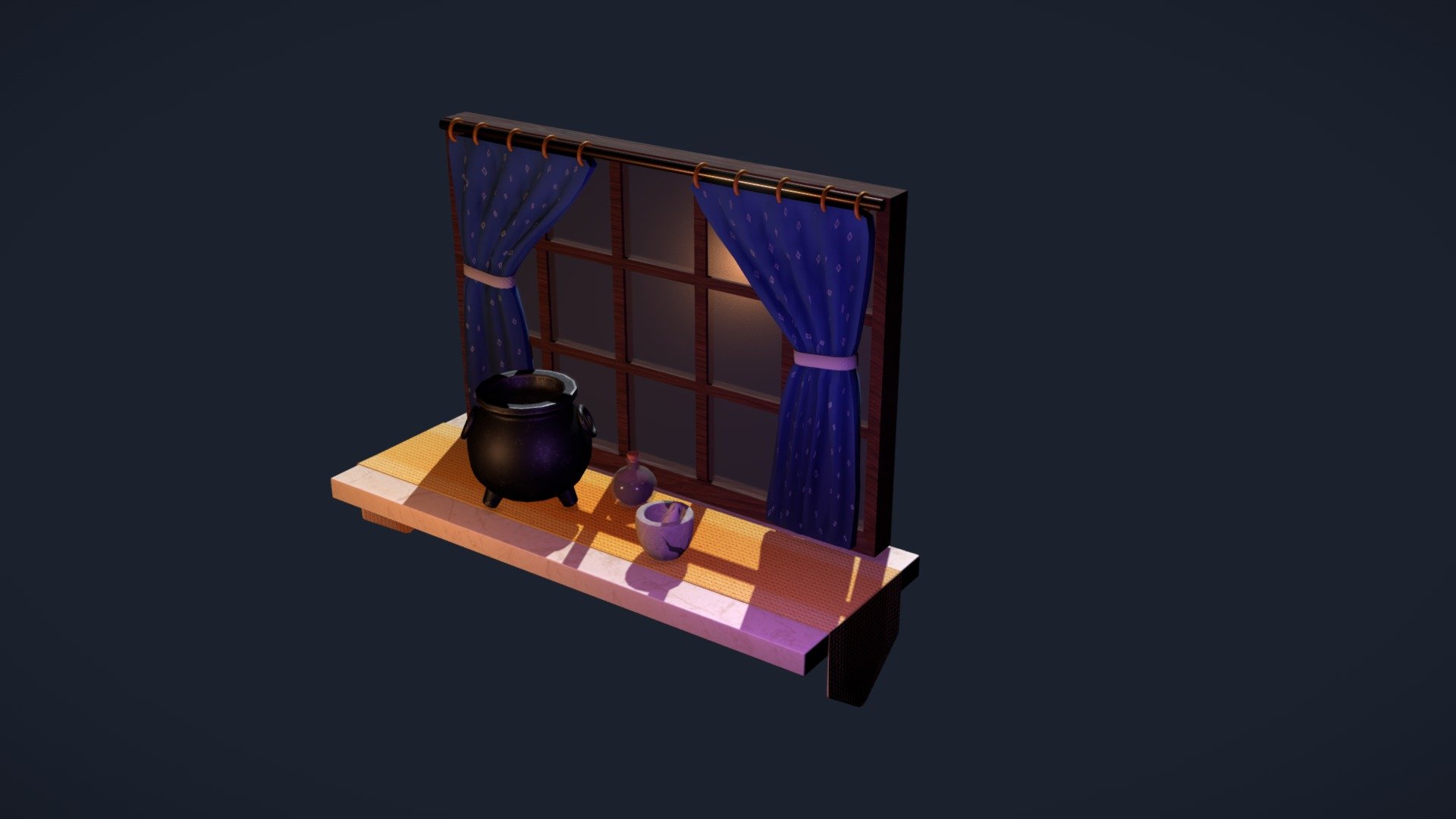 Potion Bench - 3D model by Chelsea Hartigan (@Arkinhallow) [0a820b9 ...
