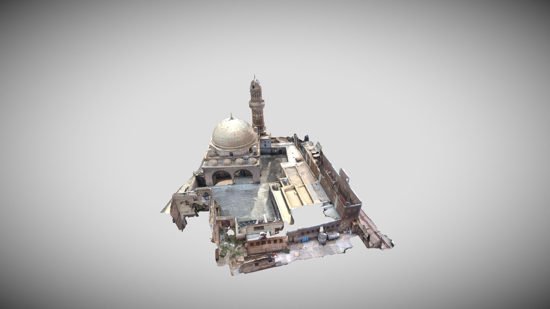 Talha Mosque in Sana'a (Yemen) - 3D model by monumentaorientalia ...