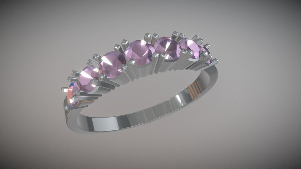 Ringmodel113 -Eternity ring - 3D model by PeonyStudio [0a8b407] - Sketchfab