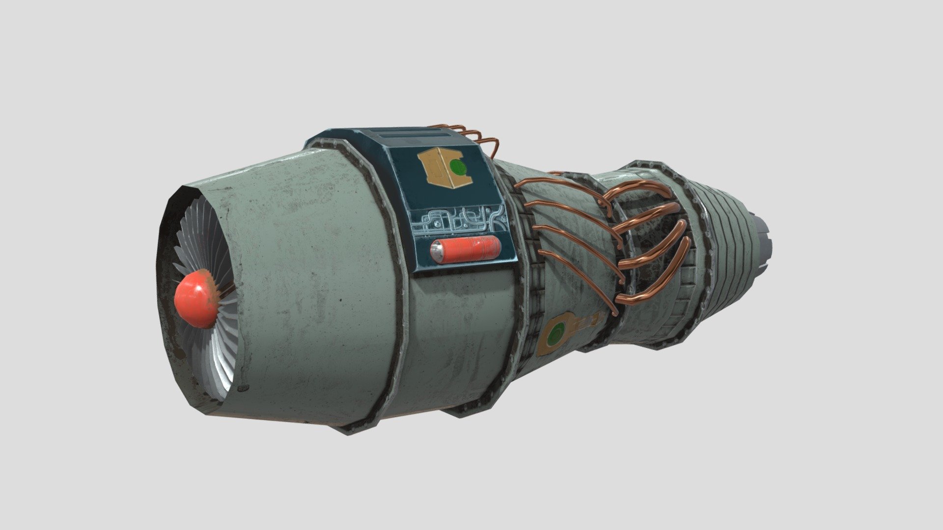 Stylised-Turbo-Jet-Engine - 3D model by AlperTheRonin [0a8f517] - Sketchfab