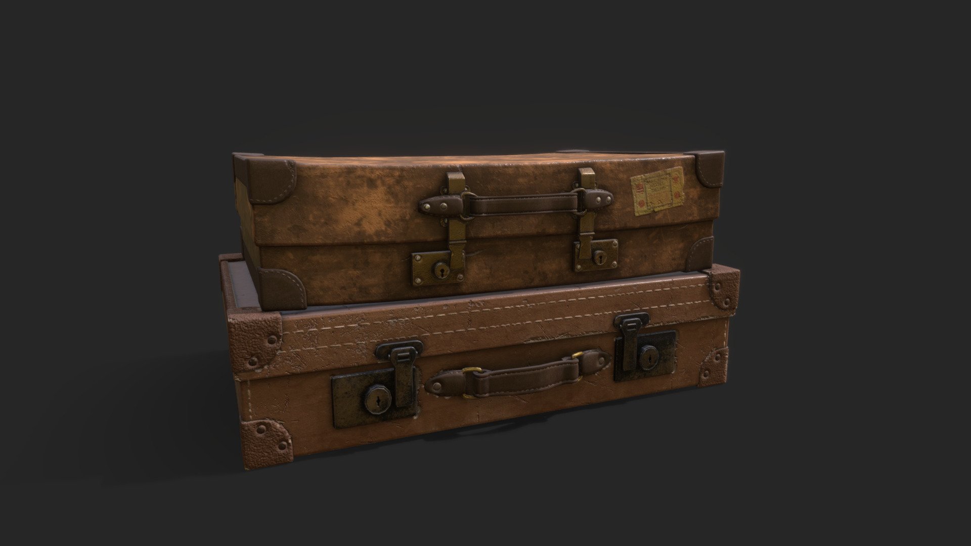Luggage Stack - 3D model by Samuel1620 [0a8f53b] - Sketchfab