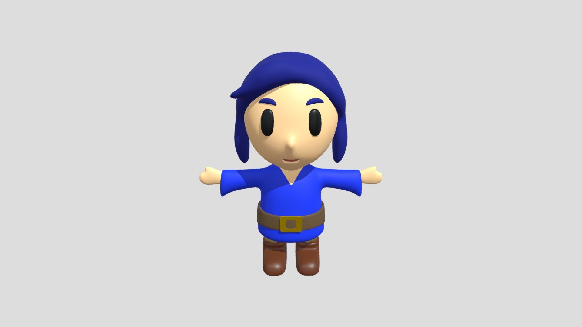 Blue Character - Download Free 3D model by Joseph.Dilisi [0a90e49 ...
