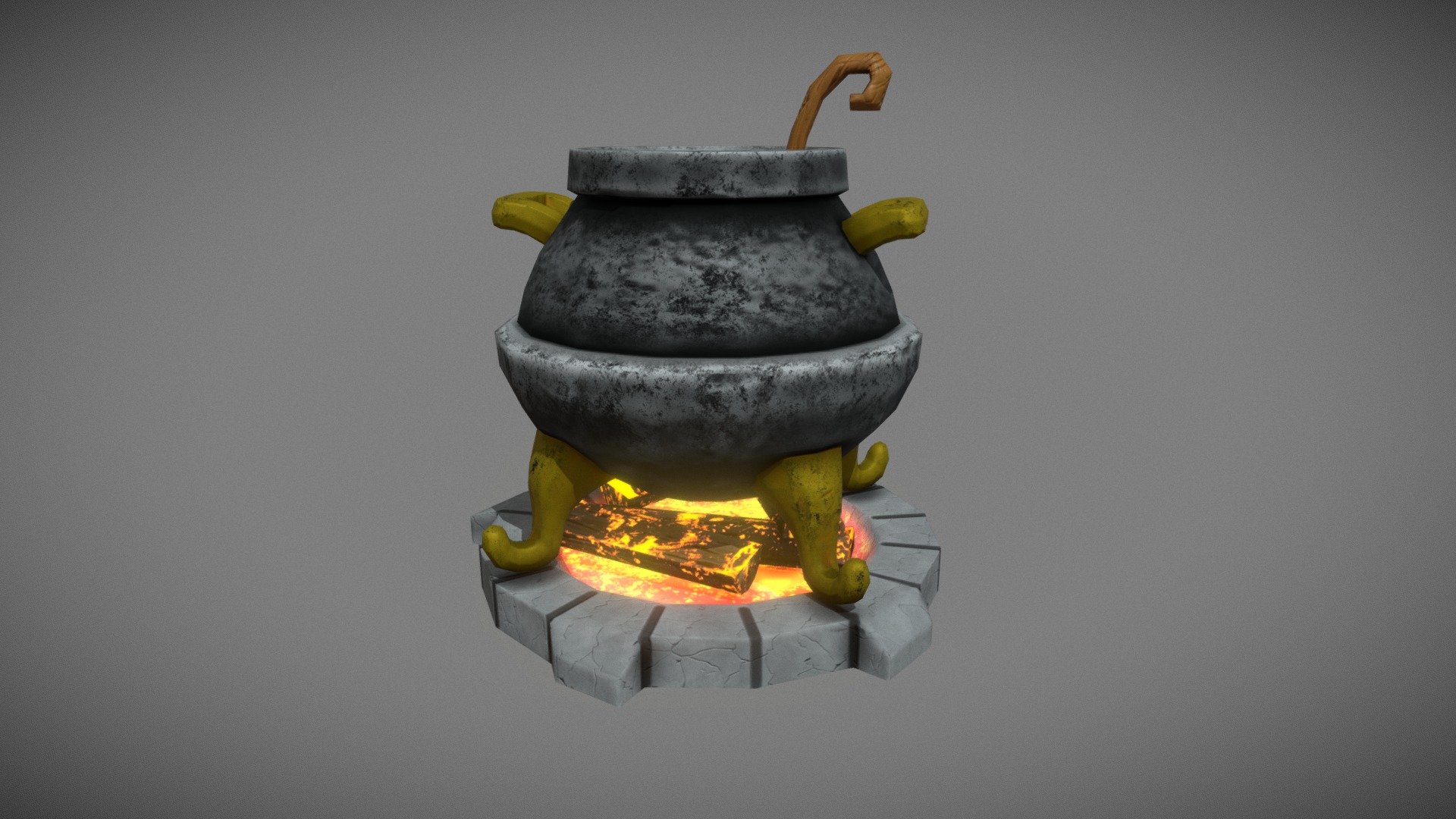 Stylized Cauldron - 3D model by Mr_McBird [0a91549] - Sketchfab