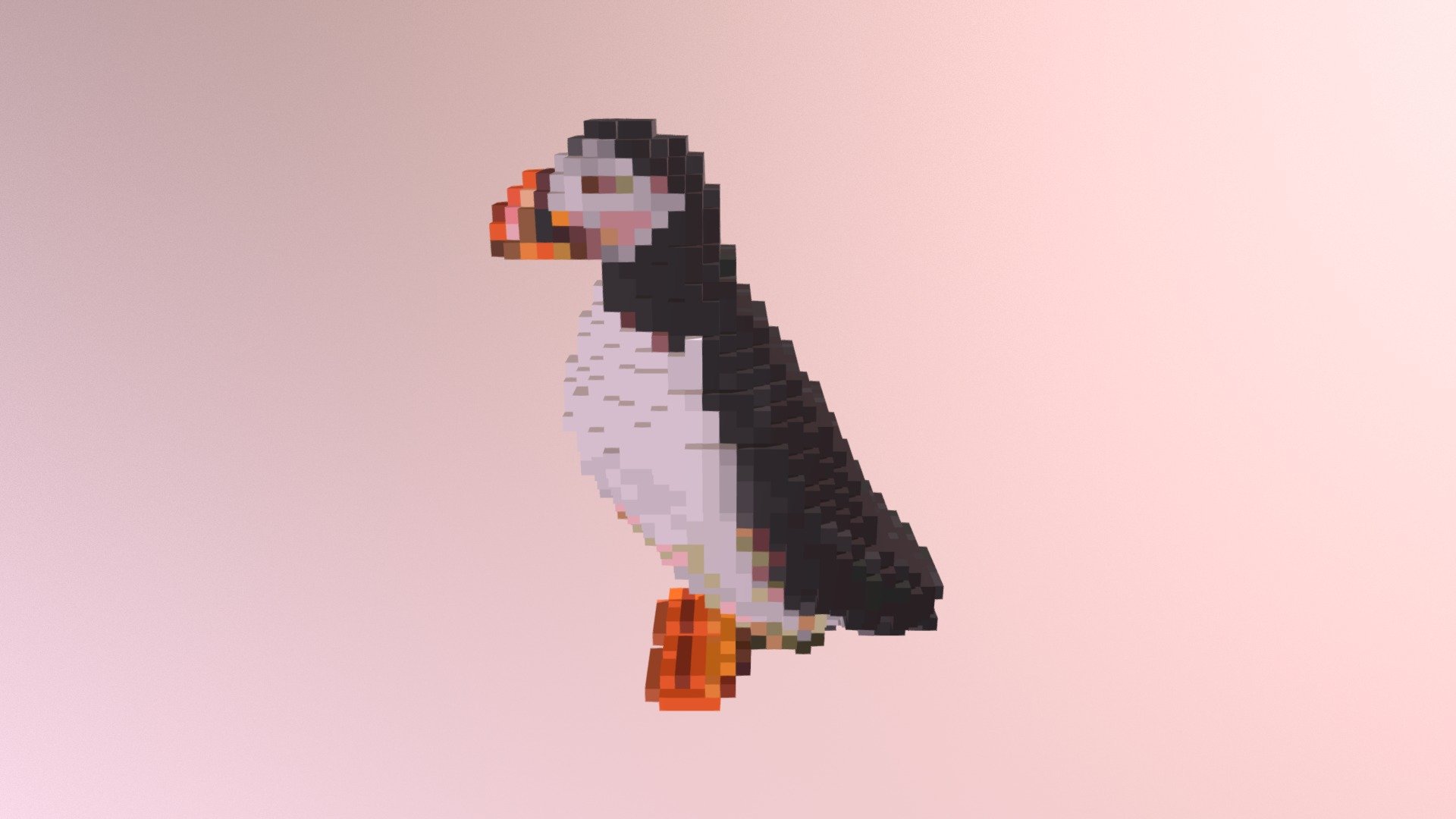 Large Puffin Voxel - Download Free 3D model by WaxFreeOintment [0a92065 ...