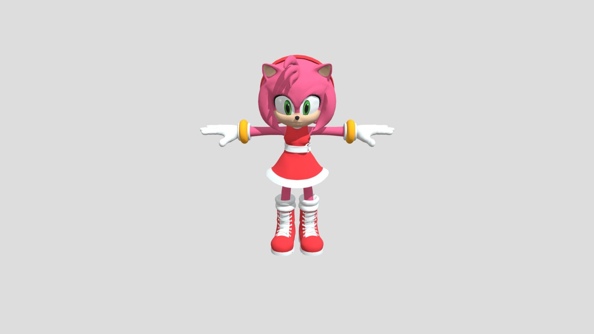 Amy Rose Movie Fan Art Rig V3 - Download Free 3D model by Guilherme ...