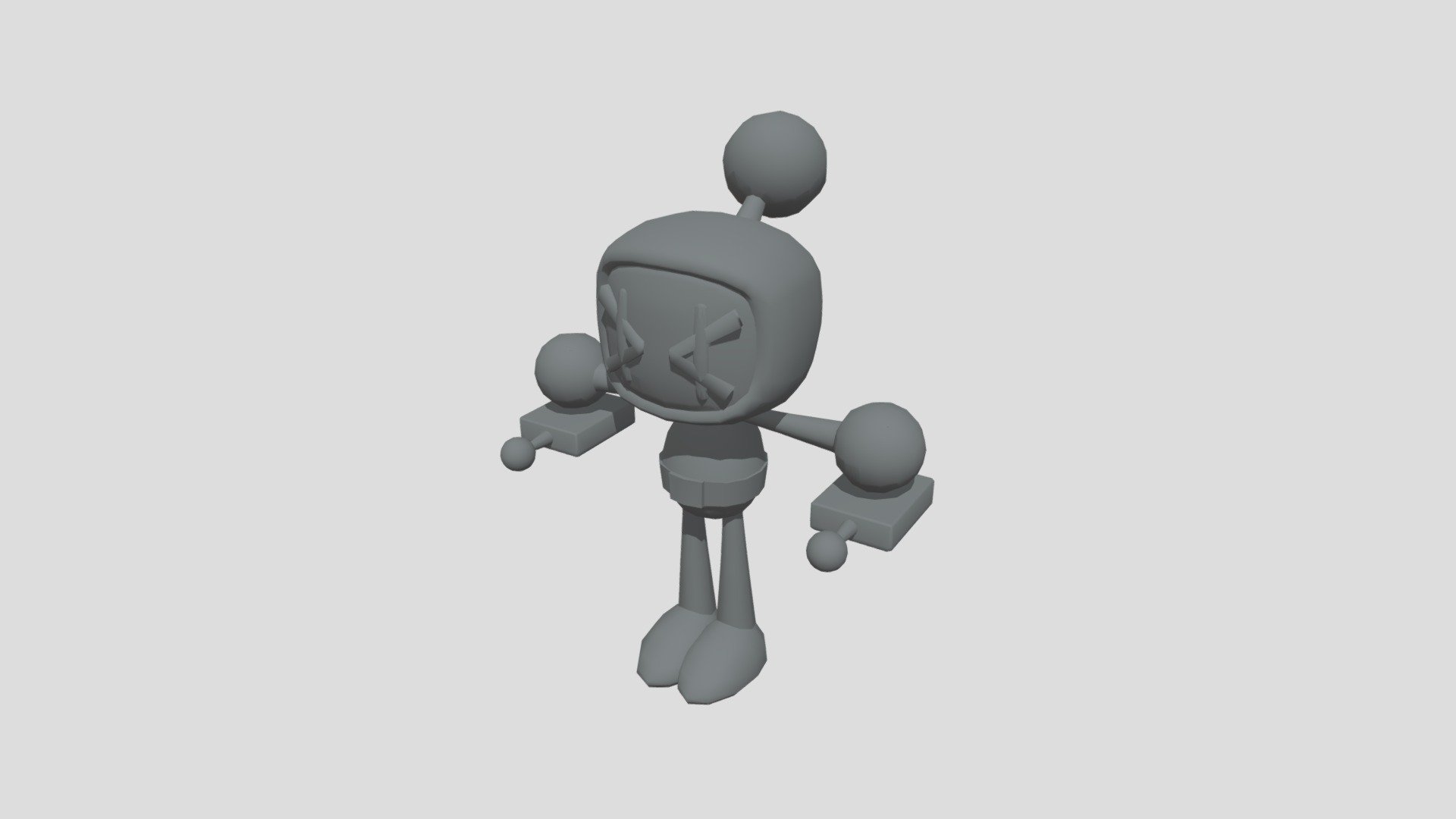 Bomberman without Texture - Download Free 3D model by Robloxian Costa ...
