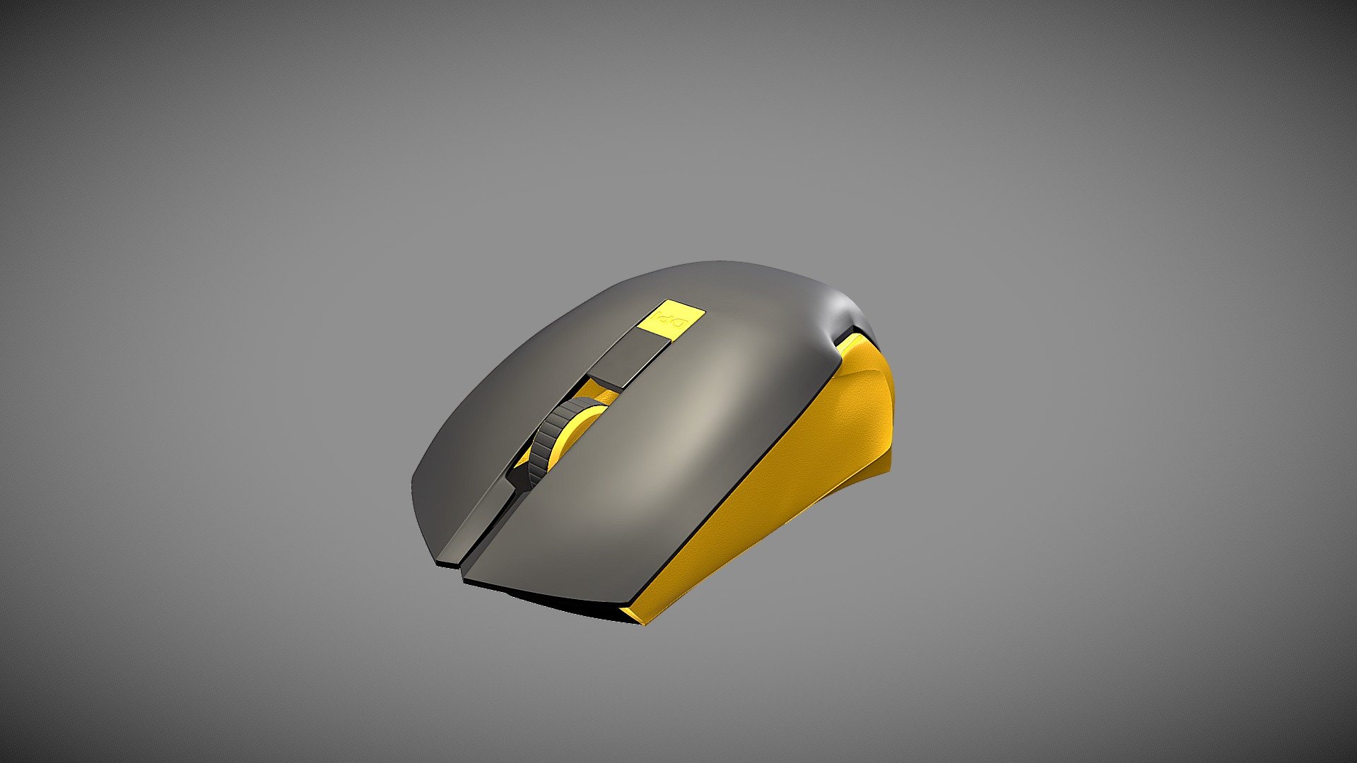 gaming mouse black and gold - 3D model by Arcticfoxapparels [0a97154 ...