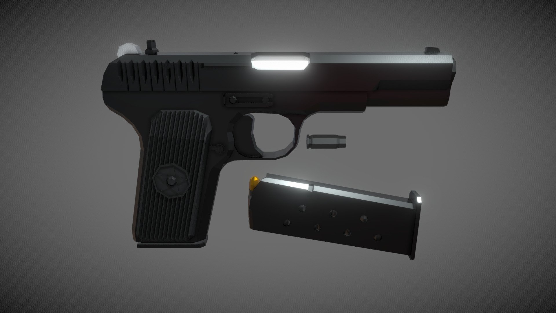 low-poly TT-33 (Tokarev) - Download Free 3D model by D_U (@DU1701 ...
