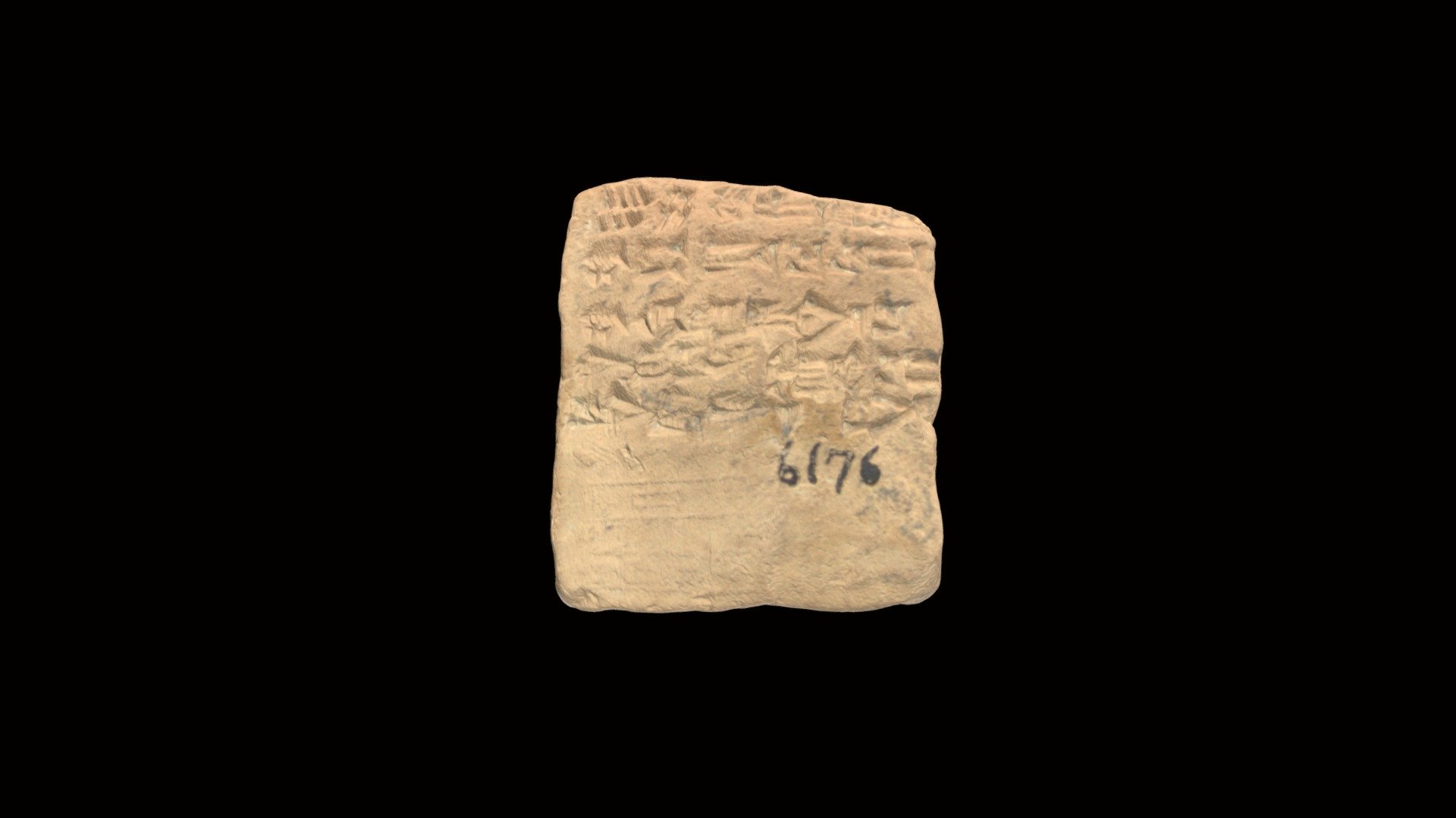 Cuneiform Tablet HMANE1909.5.12 - 3D model by Harvard Museum of the ...