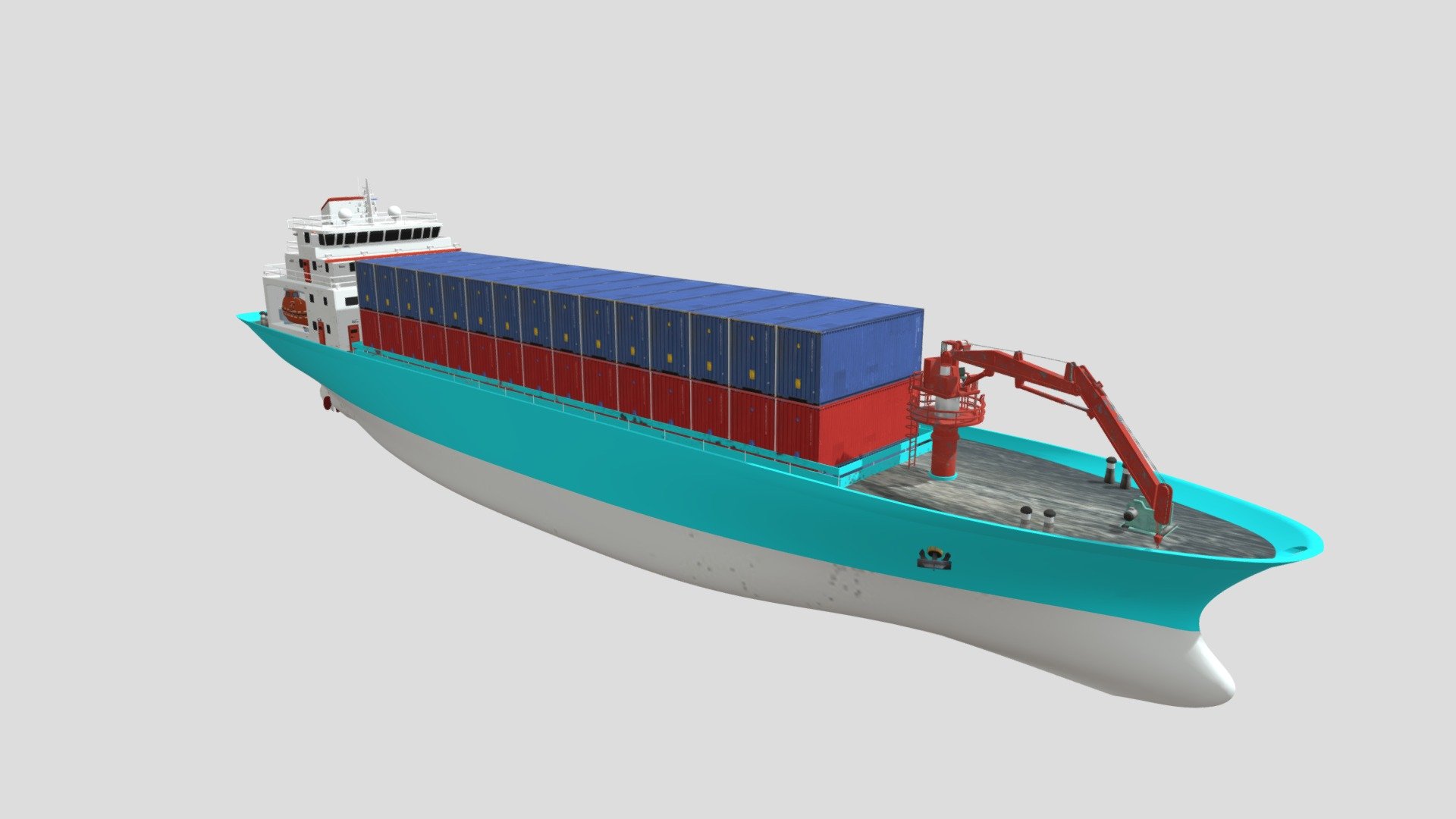 Ship 18 Container - Download Free 3D model by gogiart (@agt14032013) [0a9c2ec] - Sketchfab