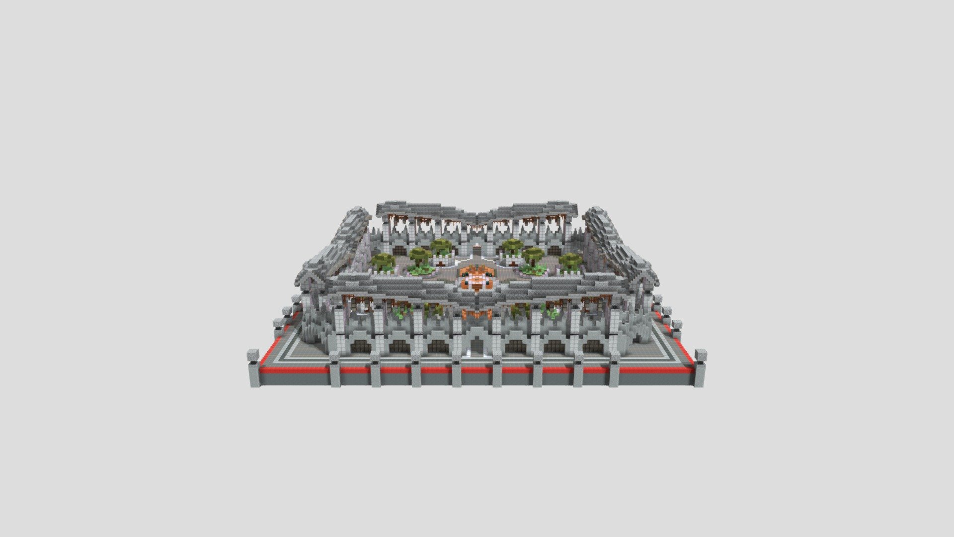 Orange Japanese Survival Spawn - 3D model by PremadeBuilds.com (@Tofty ...