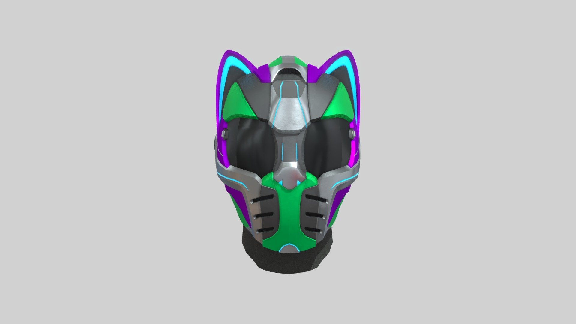 Cat Helmet - 3D model by Jeff Kratzer (G1ngerBoy) (@G1ngerBoy) [0a9e30a ...