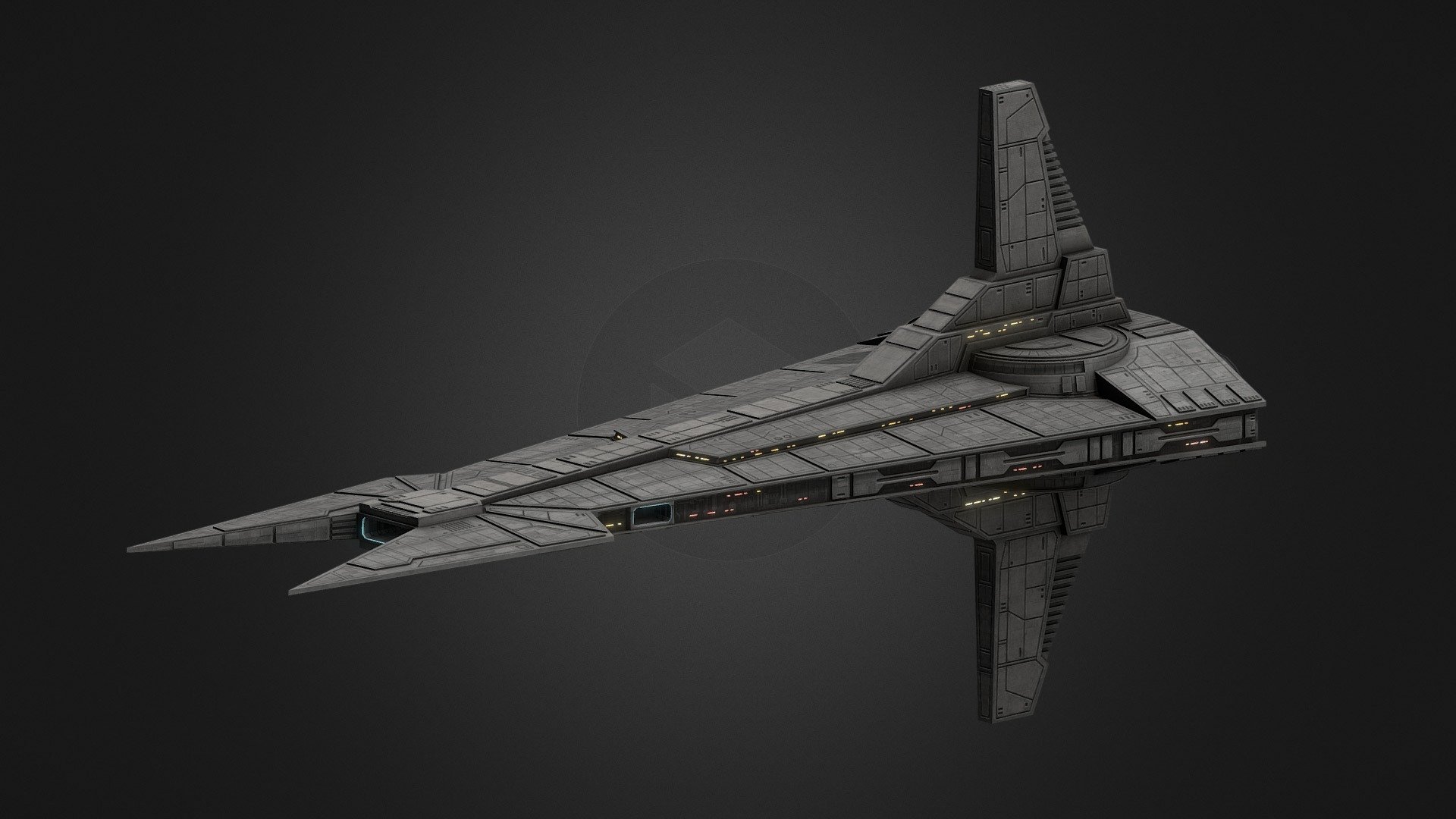 Imperial Cruiser - 3D model by Kharak [0a9f717] - Sketchfab