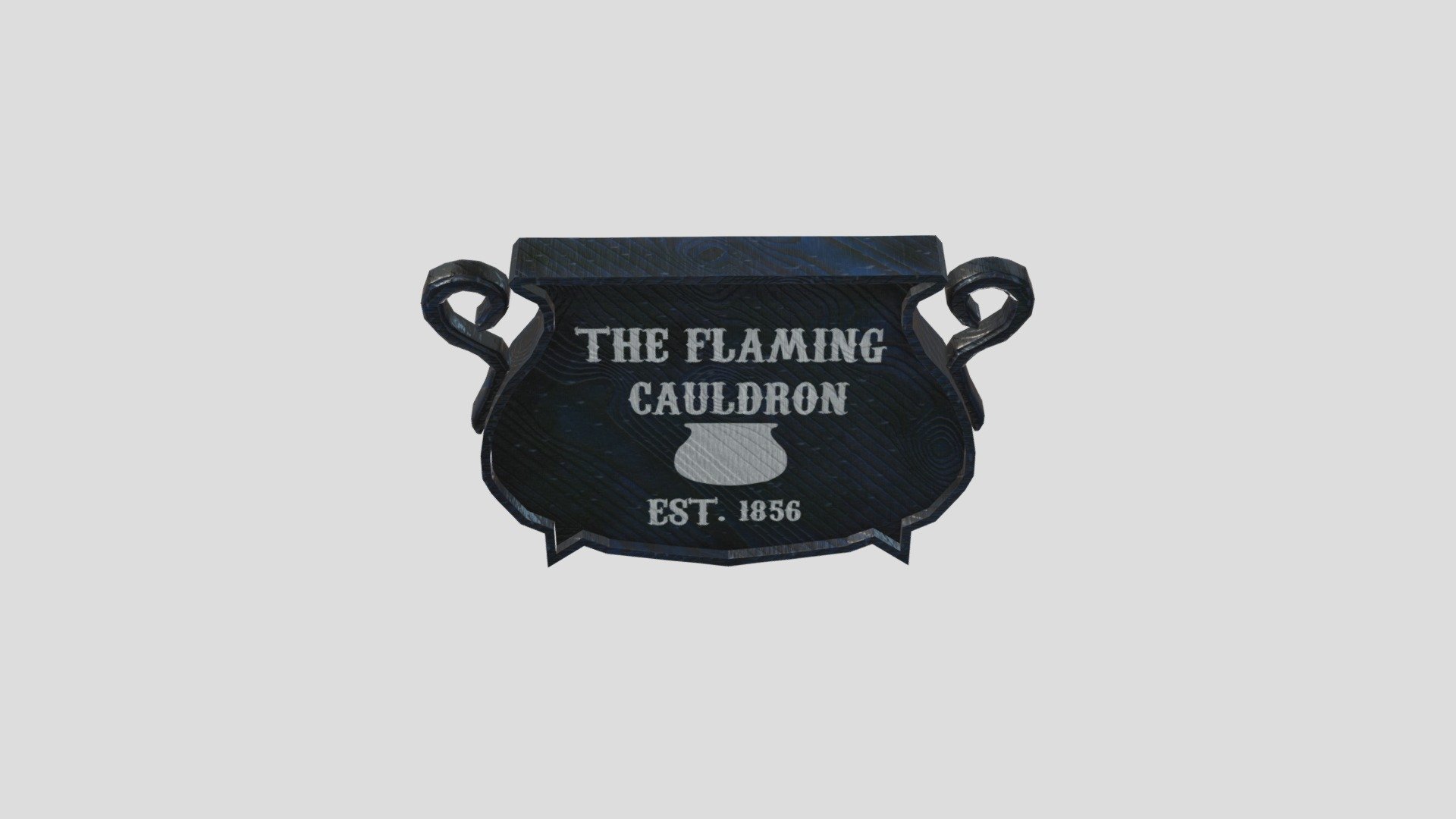 Flaming Cauldron Sign - Download Free 3D model by Matt Smith ...