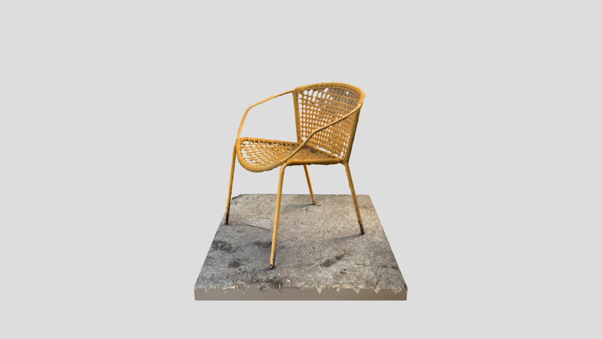 Outdoor Chair - Download Free 3D model by natelaffan [0aa56e0] - Sketchfab