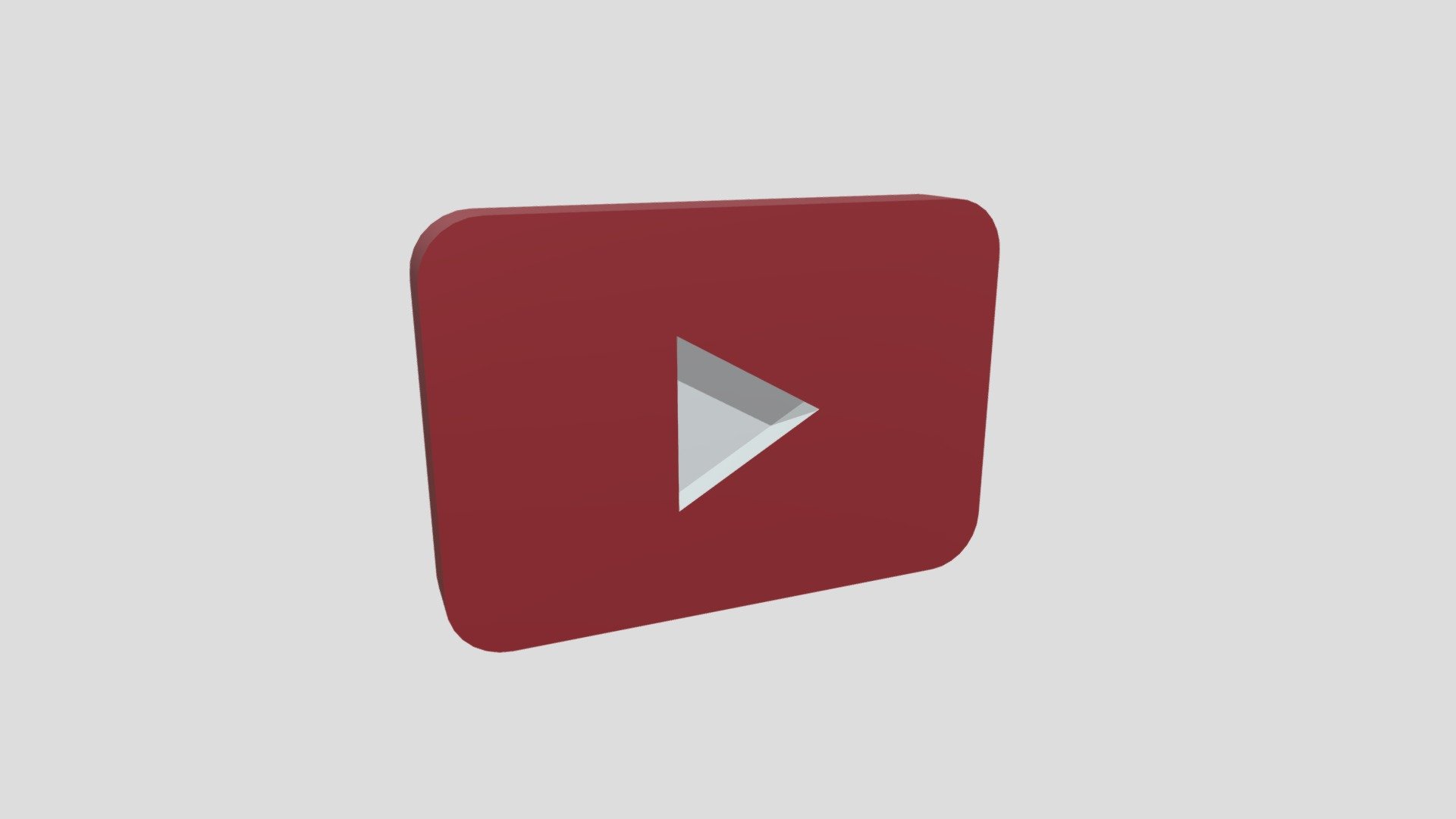 Youtube Button - Download Free 3D model by NoLagHere [0aa6695] - Sketchfab