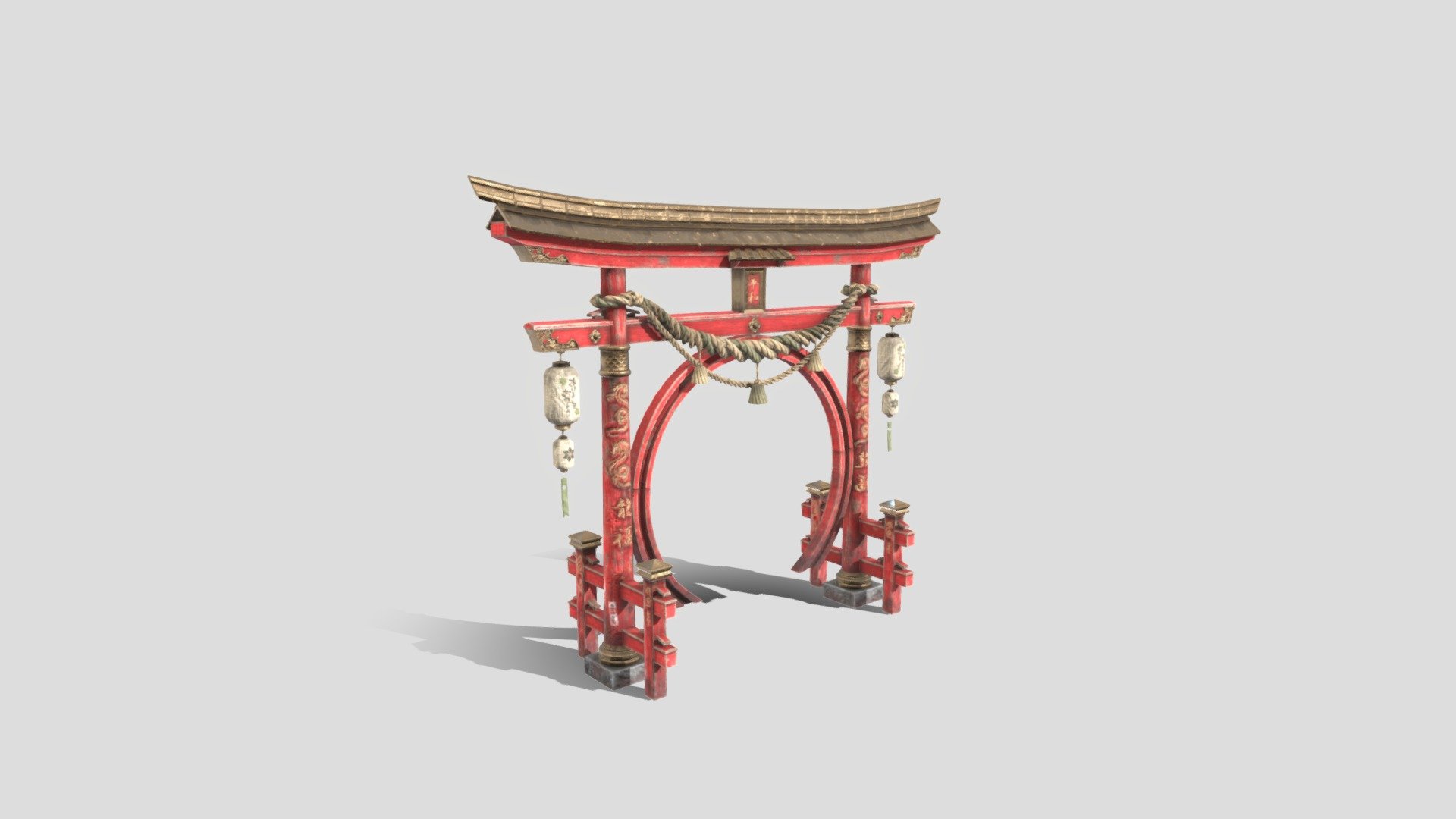 Japanese Torii Gate - 3D model by Temyrali (@linatemyrova) [0aa9525] - Sketchfab