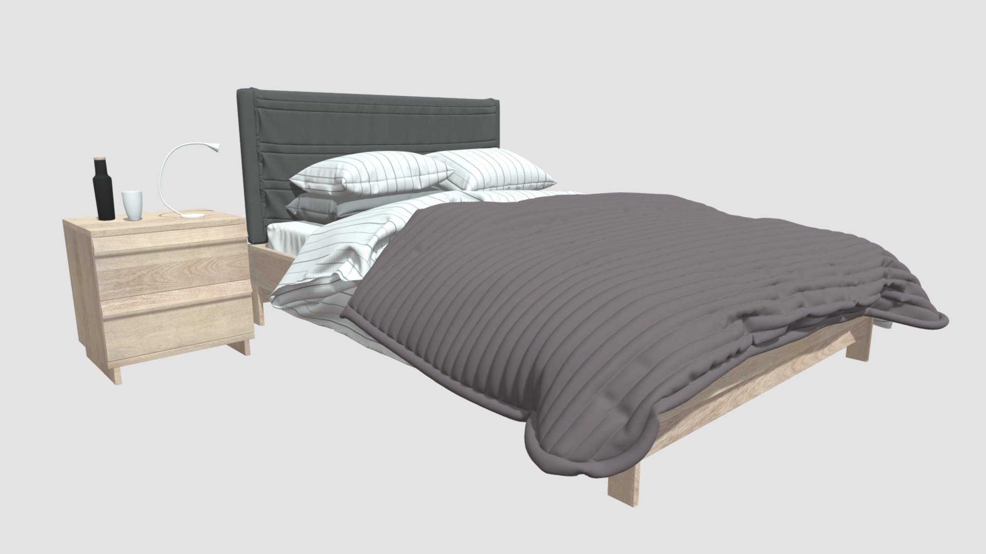 bed - Buy Royalty Free 3D model by Evermotion [0aa9792] - Sketchfab Store