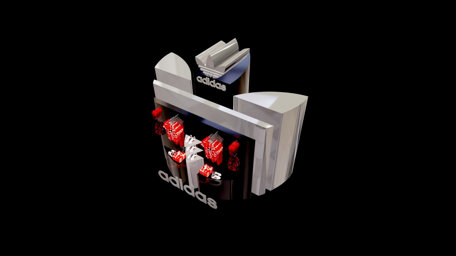 Adidas Visual Merchandising Furniture - Download Free 3D model by ...
