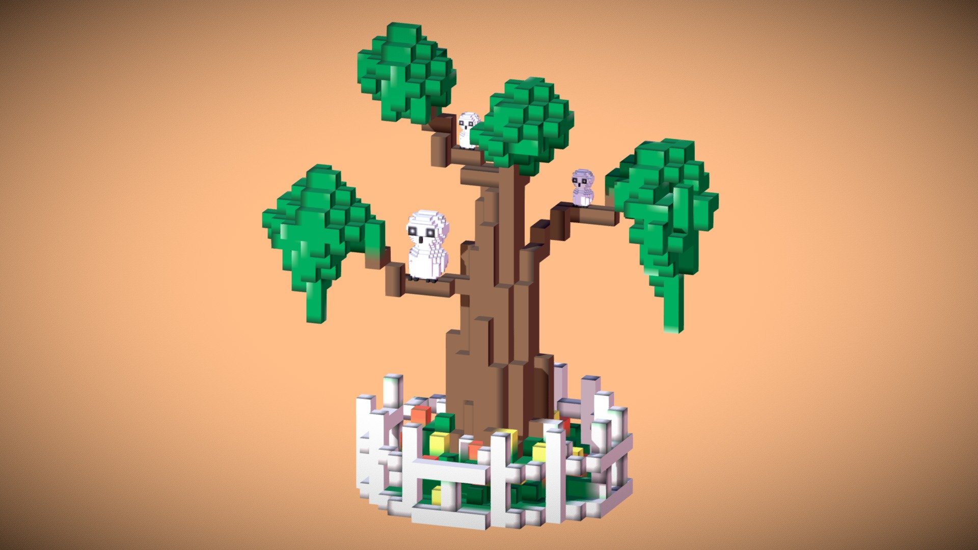 Tree Voxel - Buy Royalty Free 3D model by Sora (@dualityart) [0aab280 ...