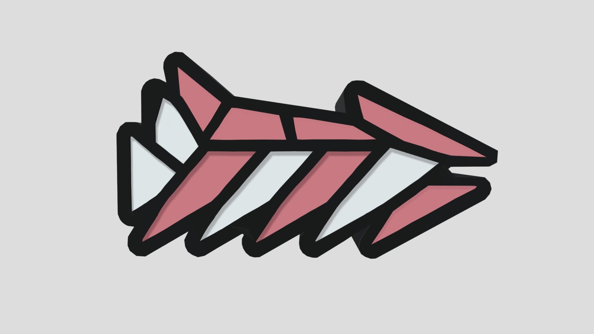 Ship №5 (Geometry Dash game) - Download Free 3D model by Сня ...