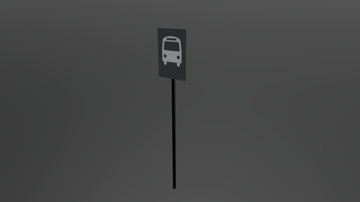 Bus-stop-sign 3D models - Sketchfab