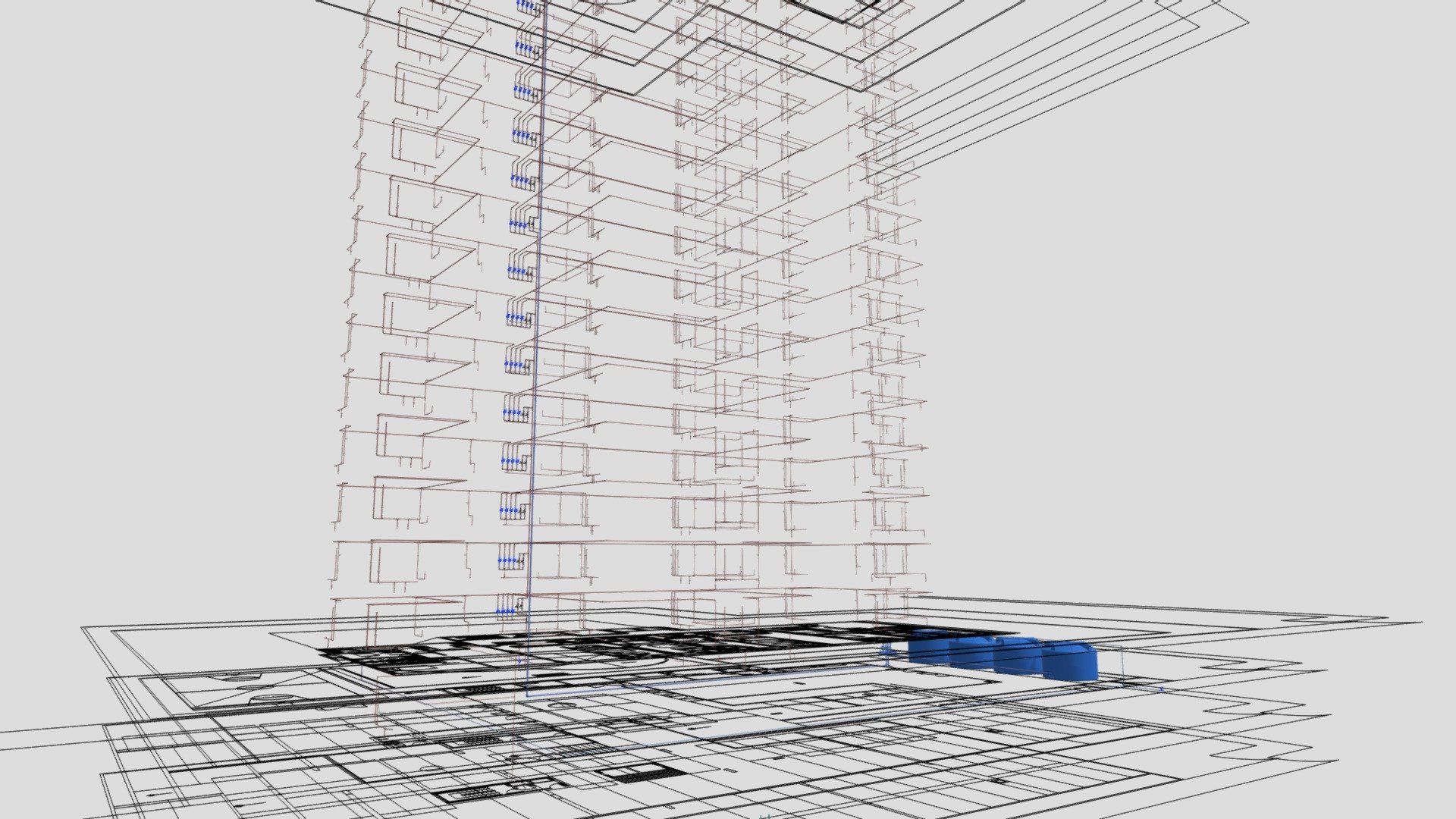 Projeto hidráulico - Edifício LUNA - Download Free 3D model by eng.stephesonsula [0ab0b00 ...