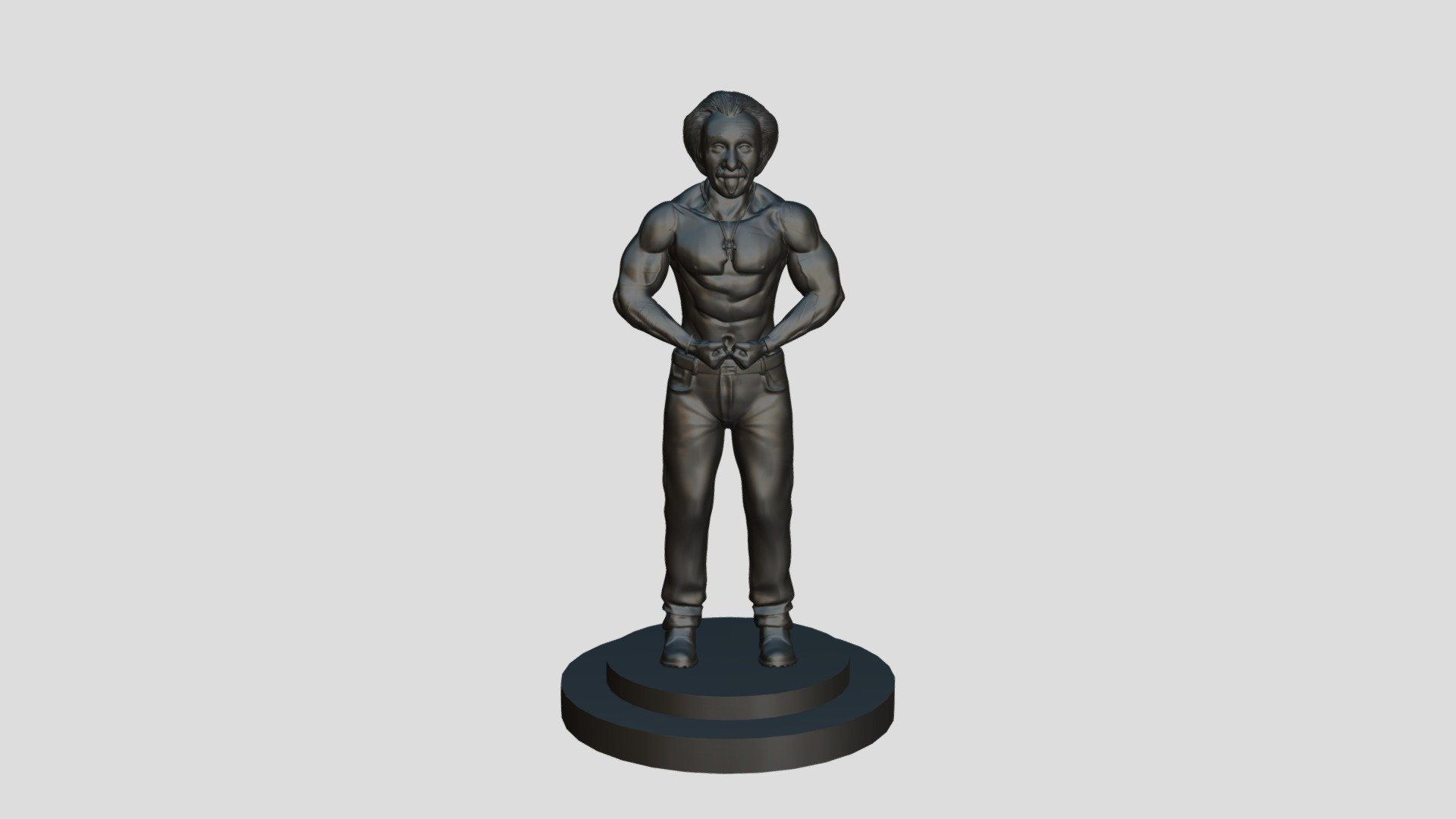 ALBERT EINSTEIN BODYBUILDER - 3D model by Karan.Malhotra [0ab2aff ...