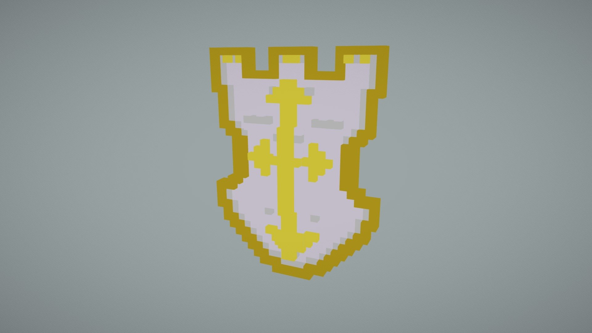 3D Voxel - Shield 17 - 3D model by MrMGames [0ab7514] - Sketchfab