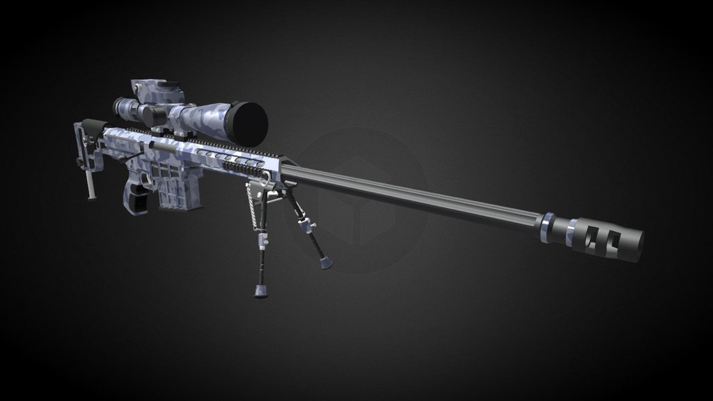 Barrett M98B - 3D model by Andrewsha [0ab90e5] - Sketchfab