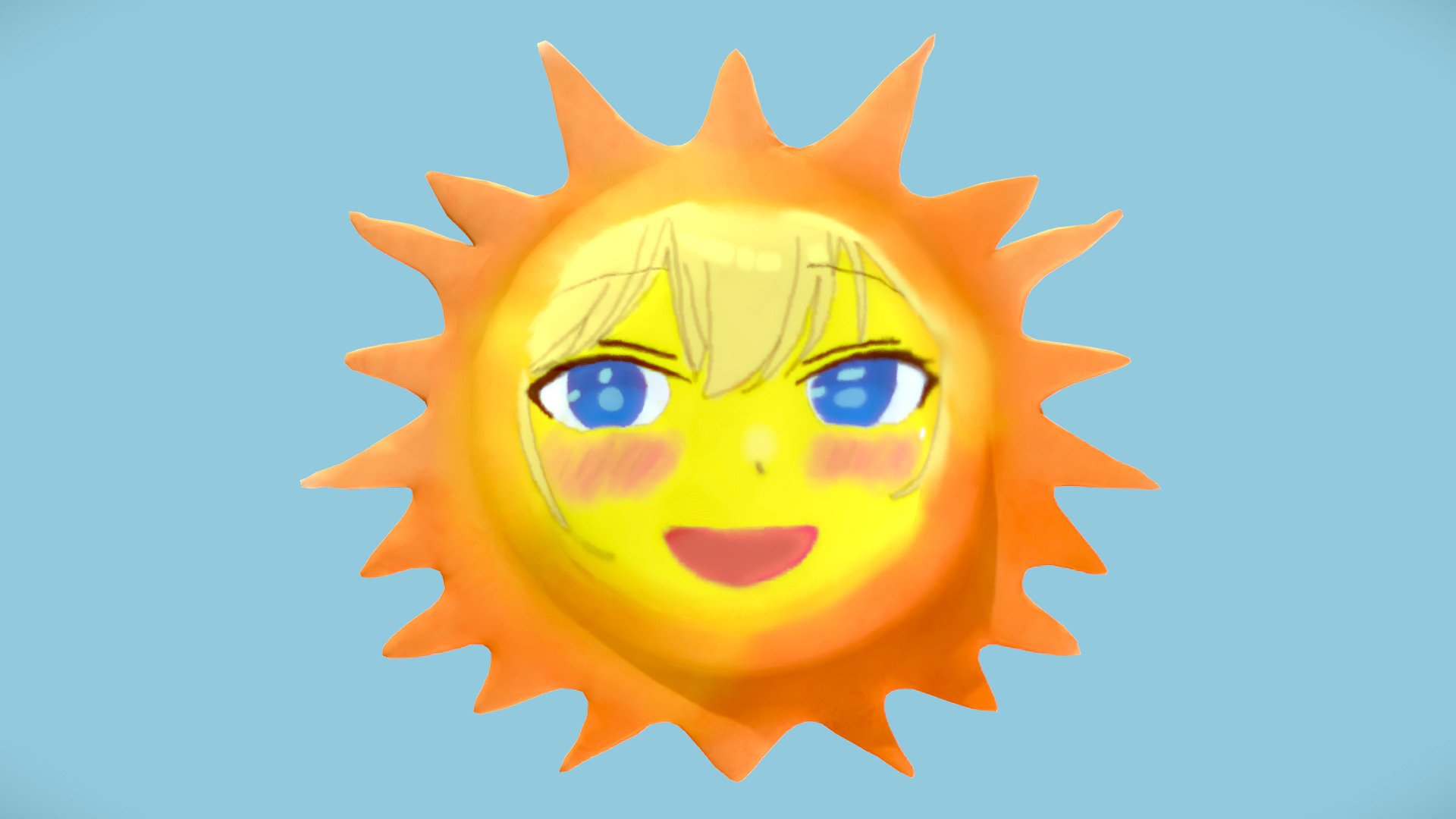Anime Sun - Download Free 3D model by Duznot (@duz_vr) [0abab42 ...