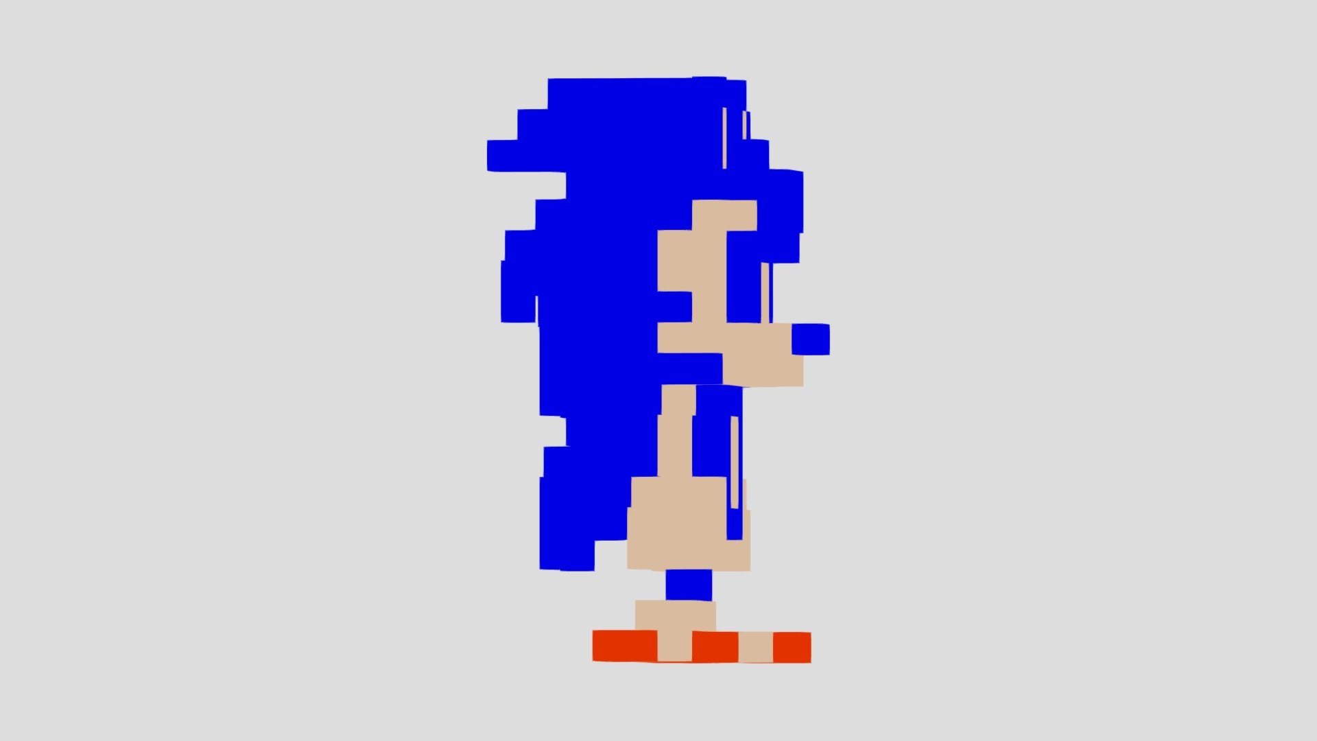 Angry Sonic - Download Free 3D model by vale 3d models low poly ...