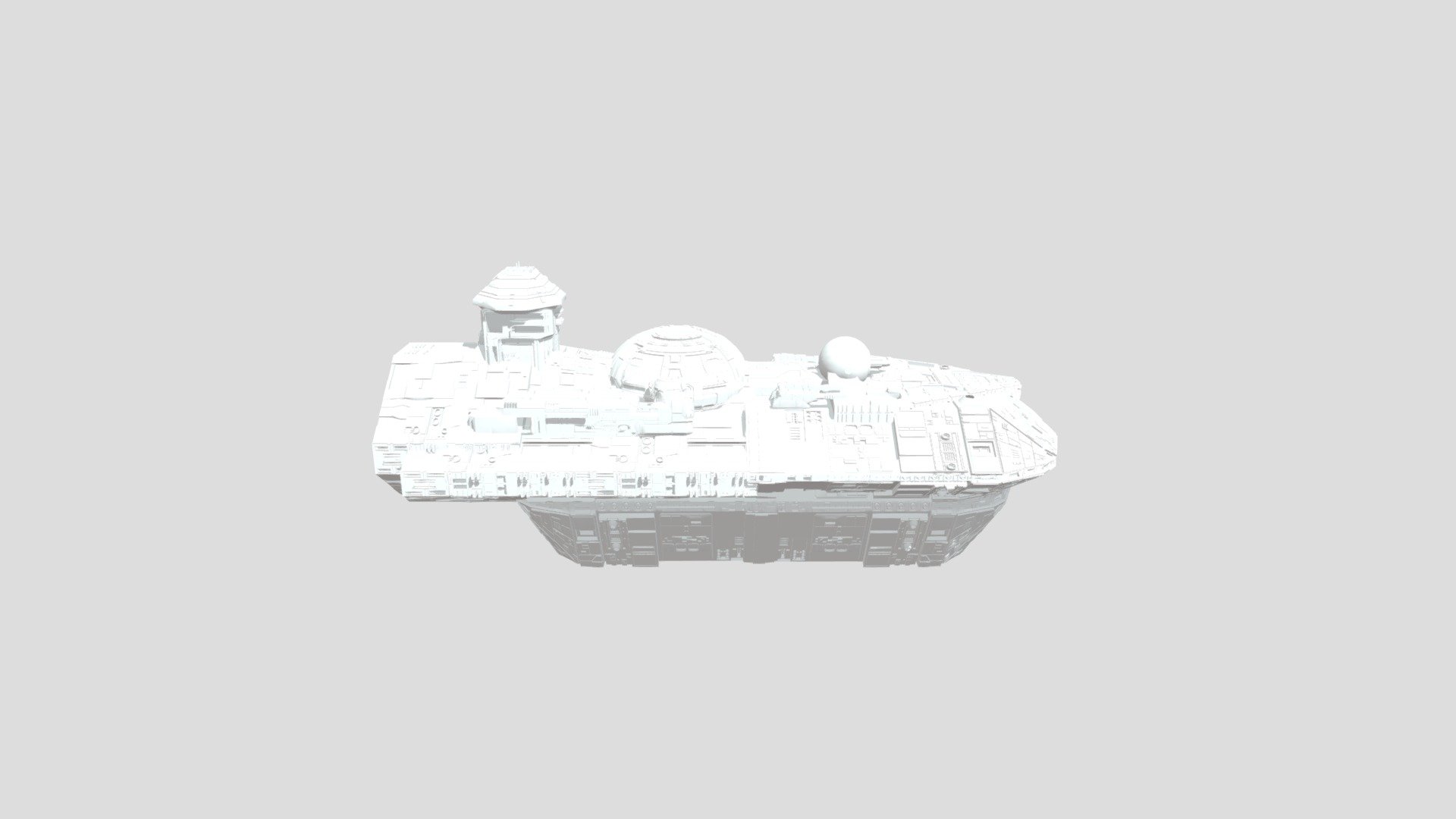_ Mother Ship Part 3 Front Part - Download Free 3D model by Steven ...
