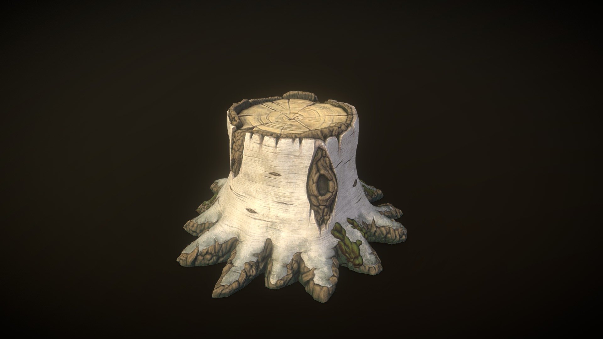 Stylized birch tree stump - 3D model by Aartee [0abcbac] - Sketchfab