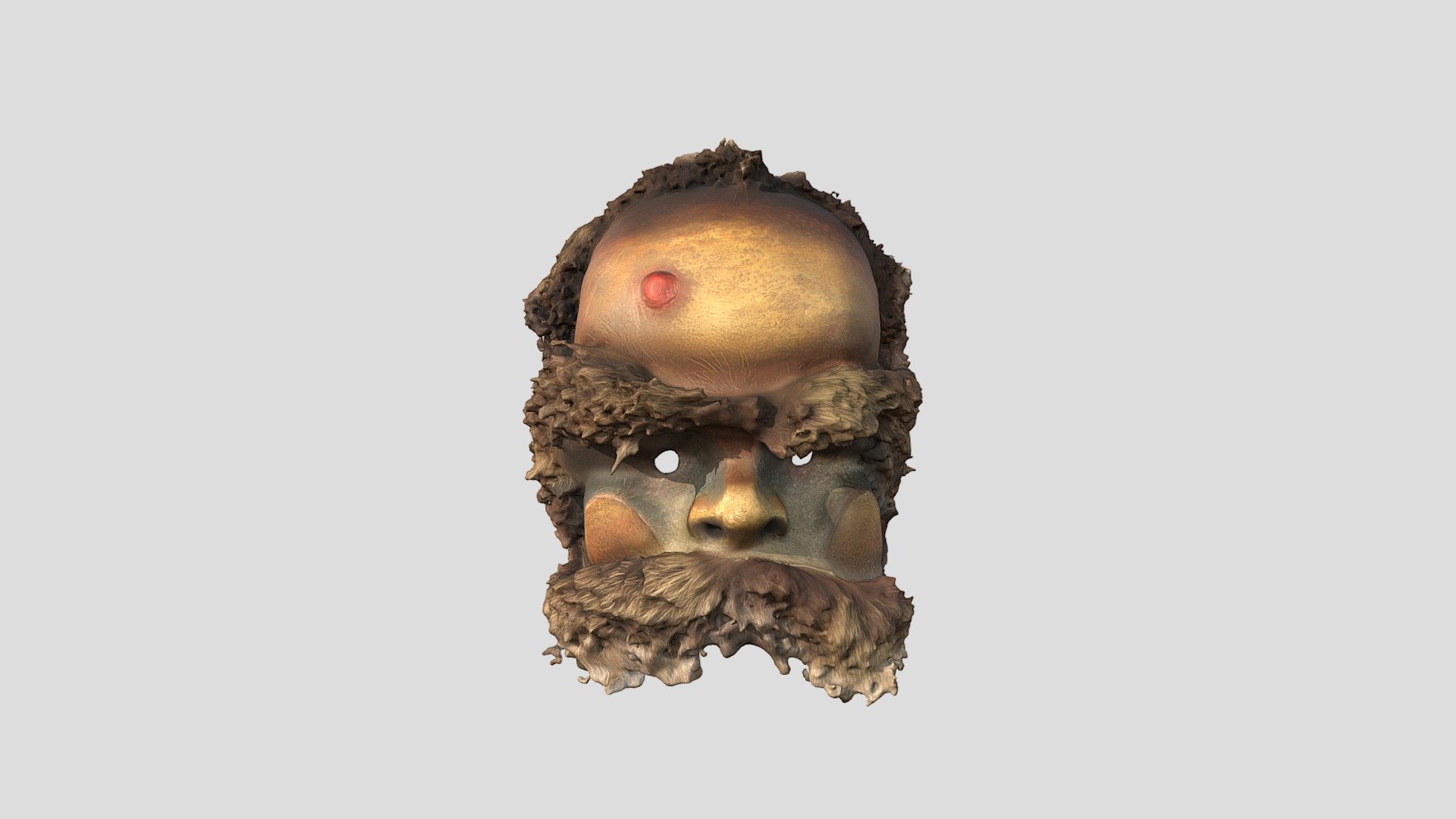 Masque facial de Zanni - 3D model by peps3D [0abf6da] - Sketchfab