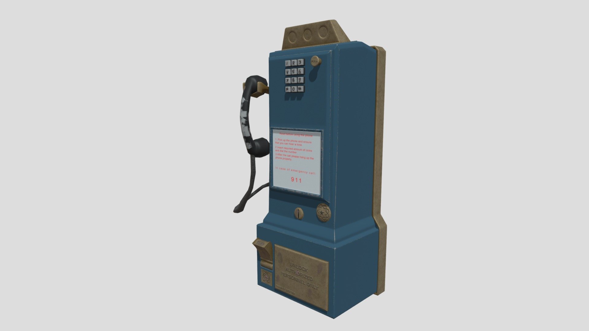 payphone - 3D model by IgorVossotski [0ac1ef7] - Sketchfab