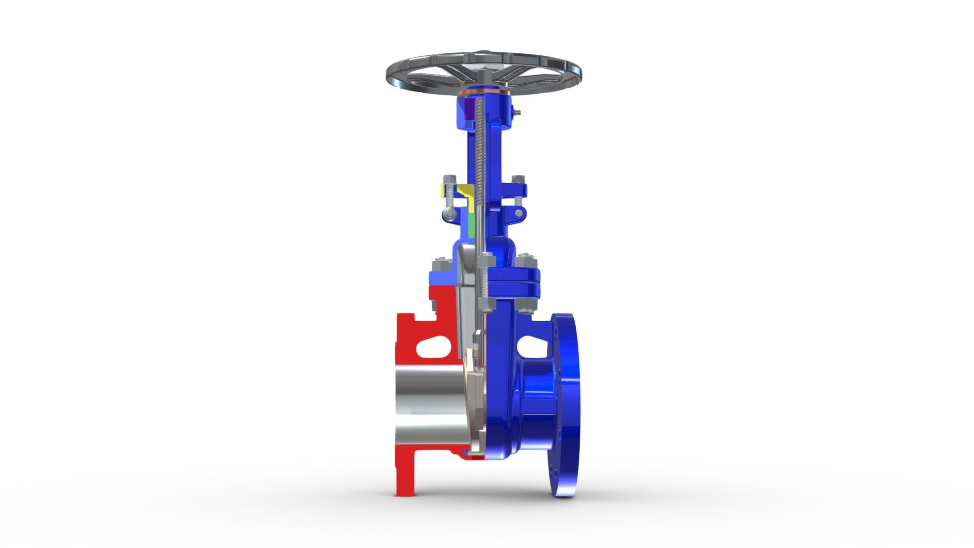 Gate Valve Section - 3D CAD model - 3D model by 3D CAD Engineer ...