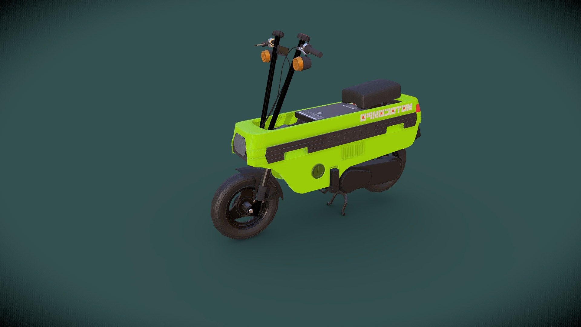 Honda Motocompo LowPoly - 3D model by djyver [0ac3687] - Sketchfab