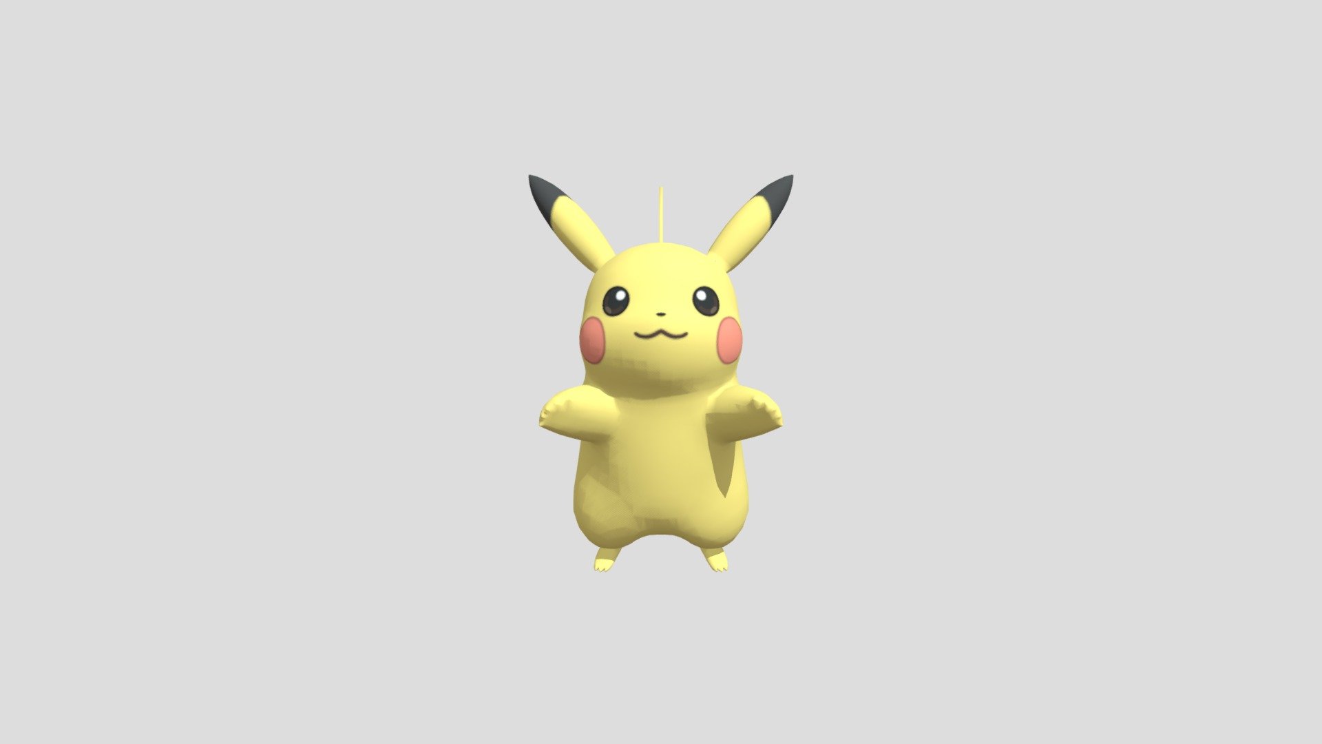 pikachu - 3D model by convrseai [0ac6a73] - Sketchfab