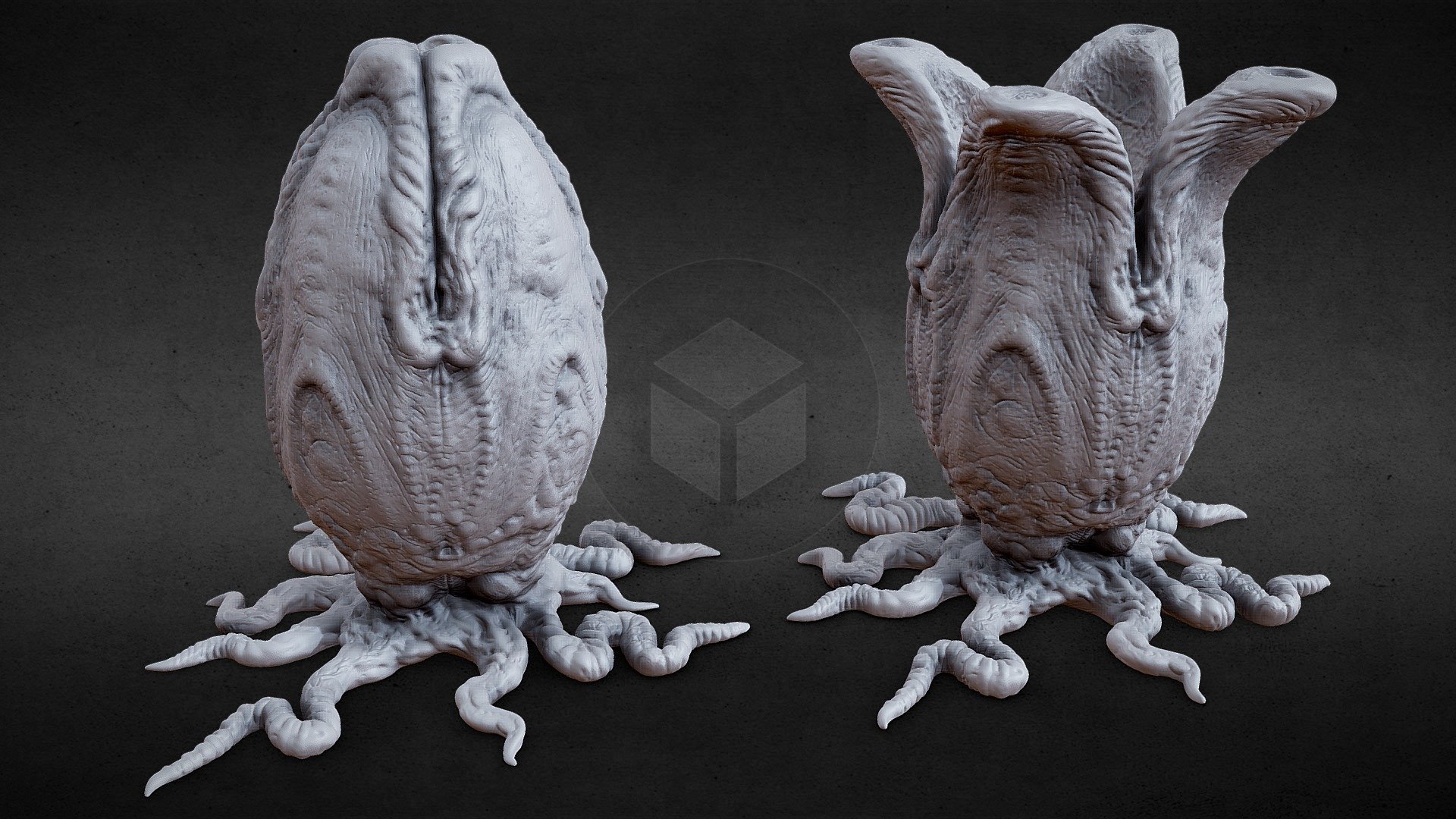 3DPRNTBL ALIEN COVENANT OPEN CLOSED EGGS W ROOTS - Buy Royalty Free 3D ...