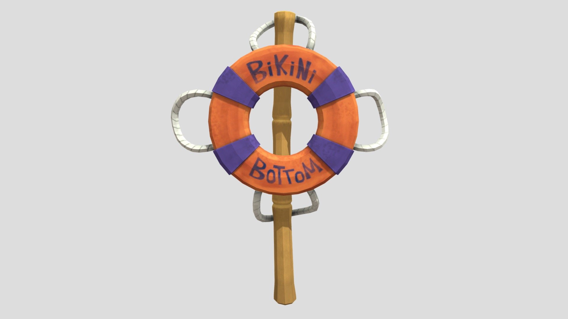 BFBBR - Bikini Bottom Sign - Download Free 3D model by SMF Features ...