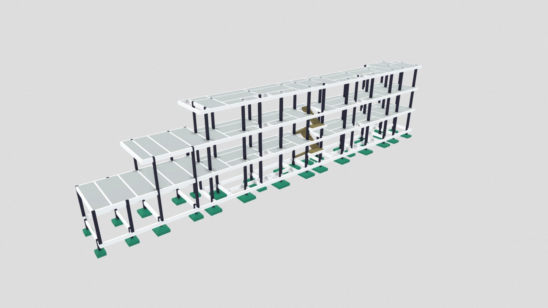 EDIFÍCIO RES. MULTIFAMILIAR RJ - CAXIAS-MA - 3D model by Eng. Civil Gabriel Gregório ...