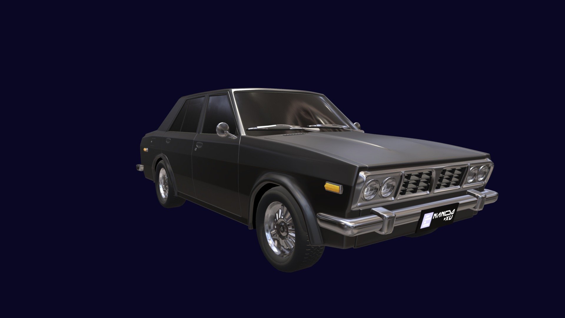 car datsun violet - 3D model by nandoxun [0acda7d] - Sketchfab