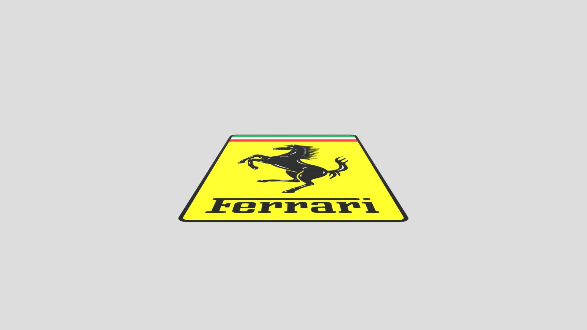 Ferrari logo - 3D model by tgvdufuture [0ace807] - Sketchfab
