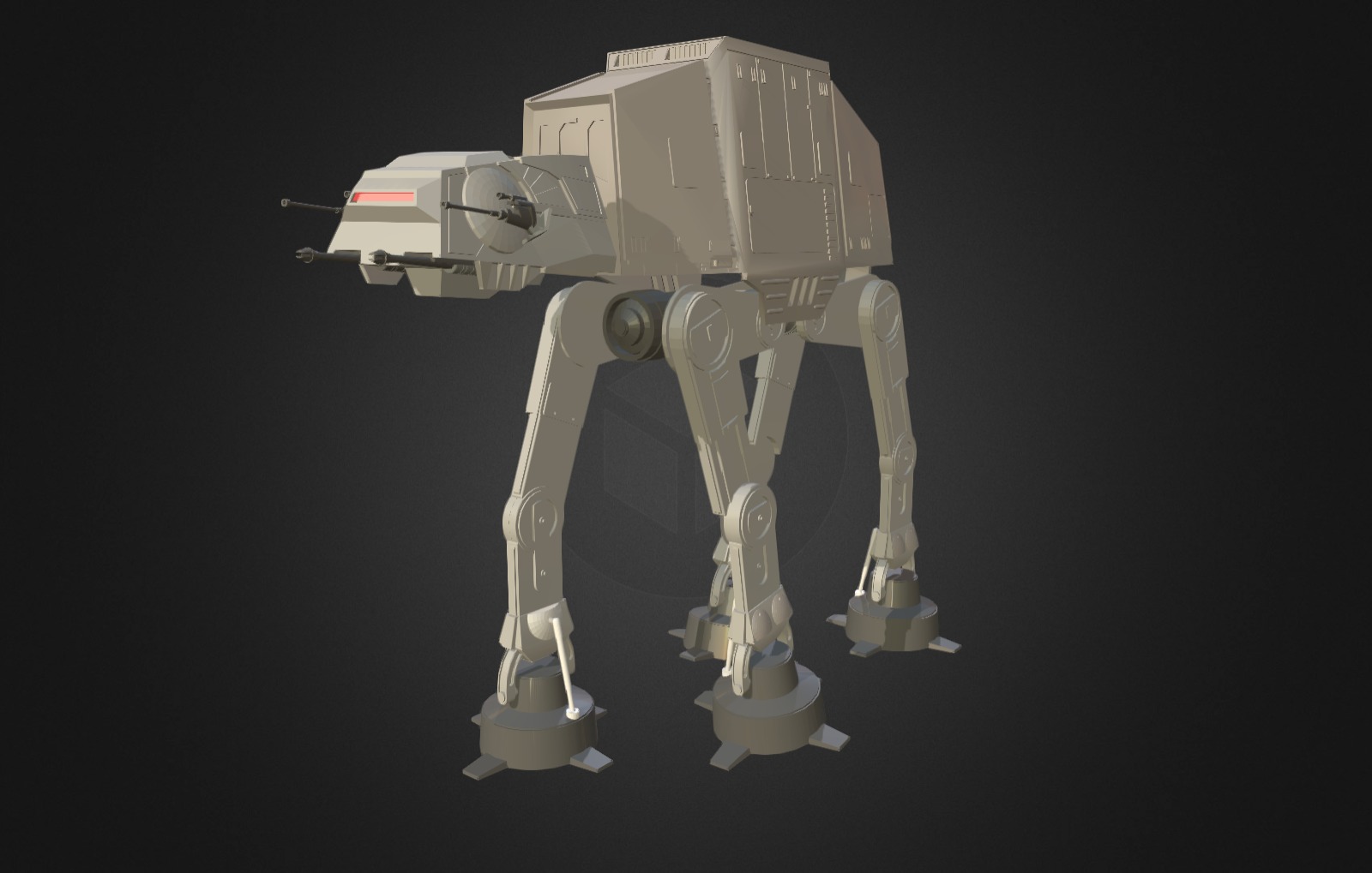 AT-AT - 3D model by massimiliano [0acf028] - Sketchfab