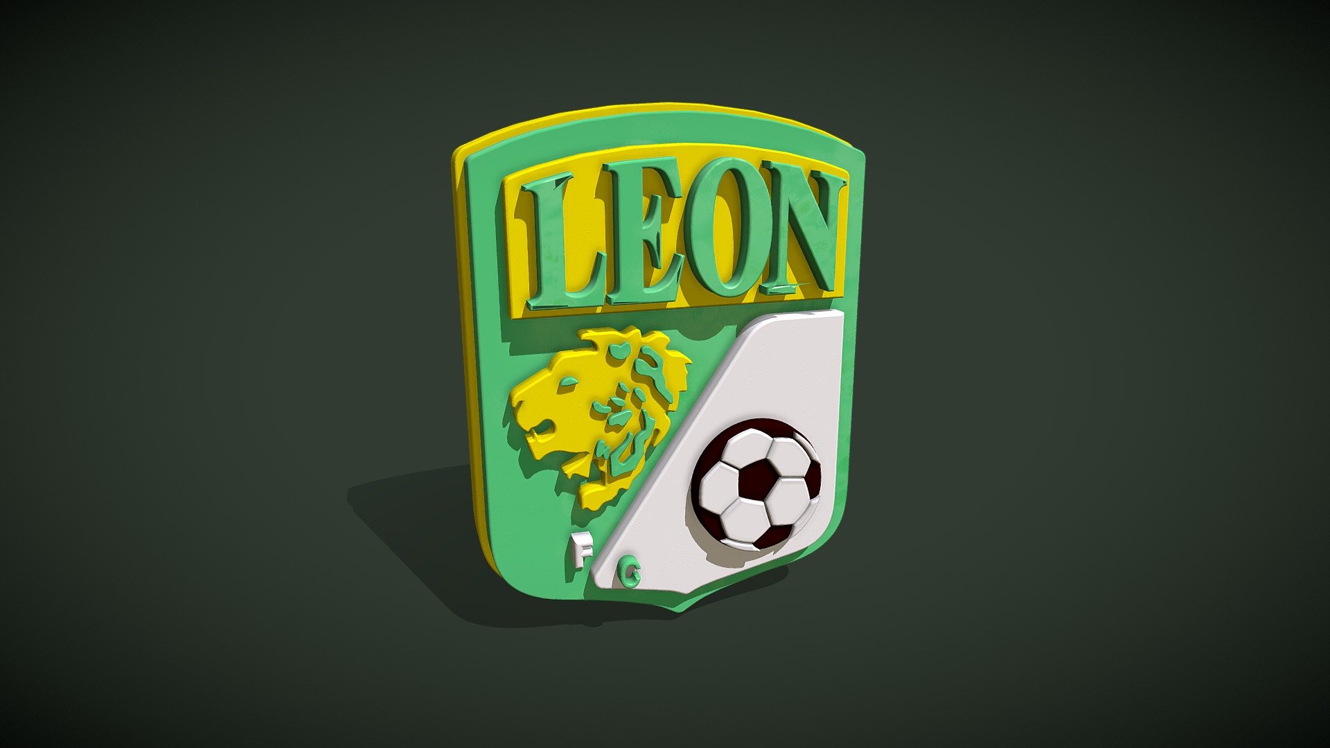 LOGO CLUB LEÓN - 3D model by efederones17 [0ad515b] - Sketchfab